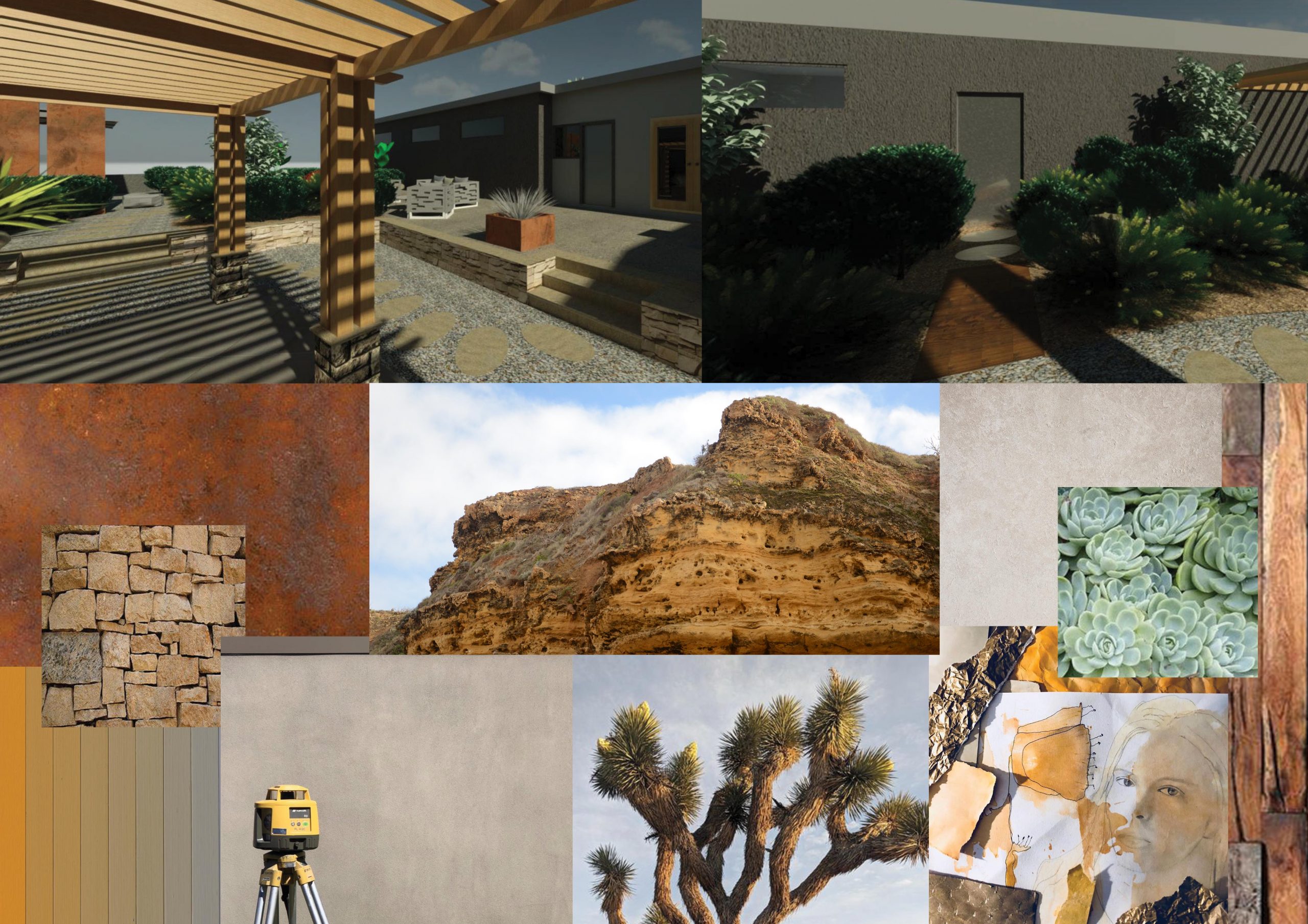 allman moodboard for design packages | Intermix Design