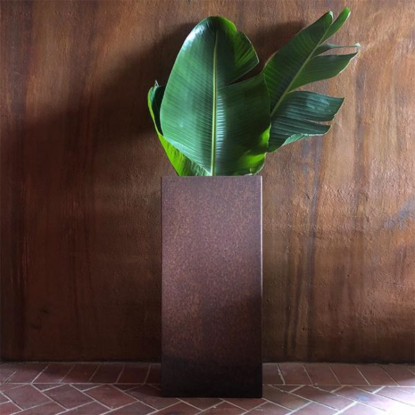 Rusted Metal Linear Planter | Intermix Design